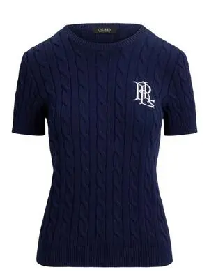 Ralph Lauren Cable-knit Logo Jumper - Black