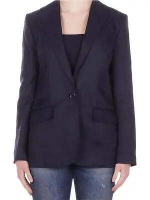 RALPH LAUREN Ralph Lauren V-Neck Single-Breasted Jacket