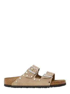 BIRKENSTOCK Birkenstock Arizona Rivet Flat Sandals Nude