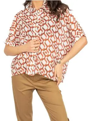 MAX MARA Max Mara Short Sleeve Printed Shirt