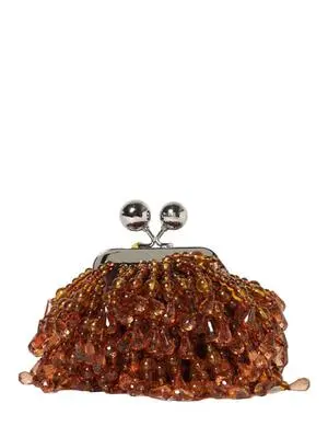 Max Mara Beaded Chain Shoulder Bag - Brown