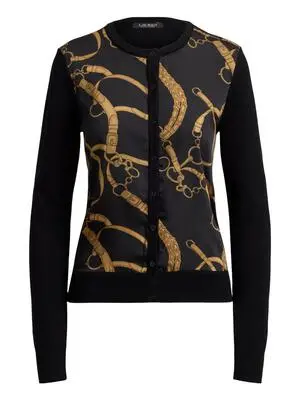 Ralph Lauren Printed Cardigan - Black
