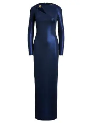 RALPH LAUREN Ralph Lauren Long Sleeve Metallic Gown