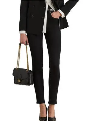 Ralph Lauren High-waist Skinny Jeans - Black