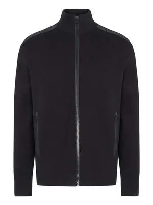 Belstaff Full Zip Cardigan With Pocket Detail - Black