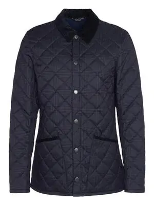 Barbour Diamond-quilted Padded Jacket - Navy Blue
