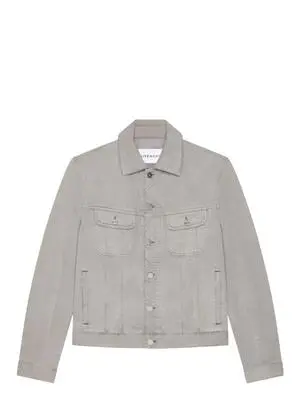 Givenchy Grey Denim Jacket With Crease Effect - Cloud Gray