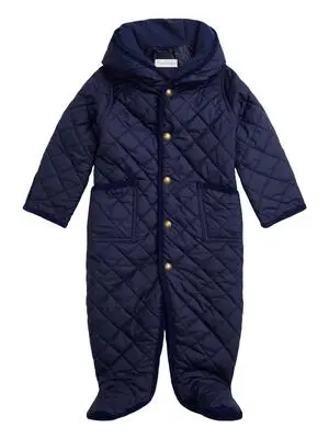 Polo Ralph Lauren Quilted Snowsuit With Hood - Black