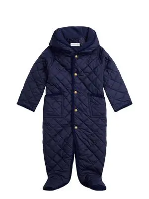 Polo Ralph Lauren Quilted Snowsuit With Hood - No