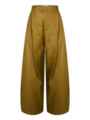 BOTTEGA VENETA Bottega Veneta Wide-Leg Leather Trousers