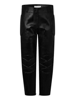 Bottega Veneta Leather Trousers - No