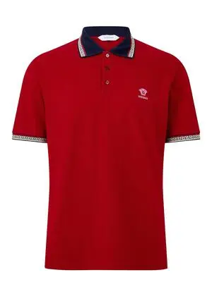 Versace Short-sleeve Pique Polo Shirt - No