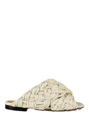 Bottega Veneta Woven Flat Mules - No