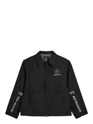 Y3 Y-3 Zip Up Jacket With Wolf Graphic