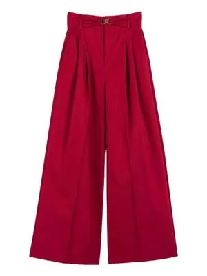 TWINSET Twinset Pleated Wide-Leg Trousers With Belt Detail