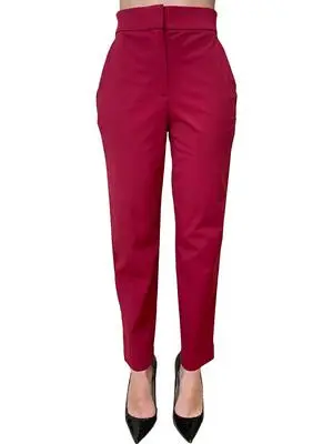 Max Mara Side Pocket Casual Pants - Red