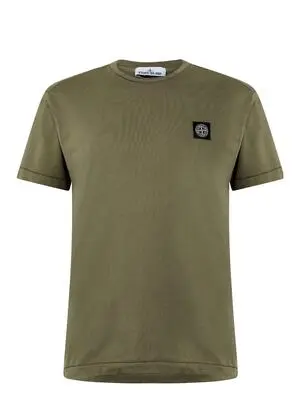 Stone Island Cotton Compass Logo Patch T-shirt - No