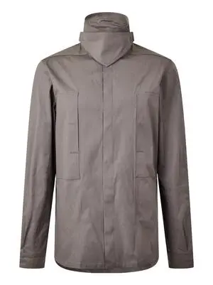 Rick Owens Taupe Zip-up Windproof Jacket - Gray