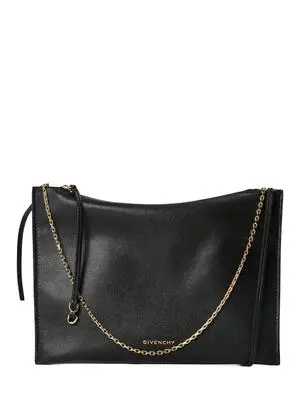 Givenchy Leather Bag With Metal Chain - Black
