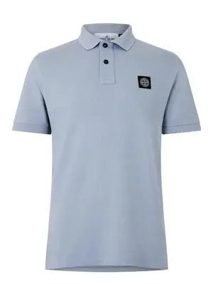 Stone Island Cotton Compass Logo Polo Shirt No