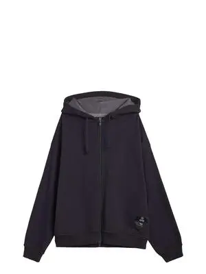Y3 Minimal Zip-up Hoodie - Black