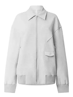 Norma Kamali Casual Zip-up Jacket With Collar - Grey