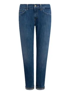 DONDUP Dondup Medium Wash Denim Jeans With Belt Loops