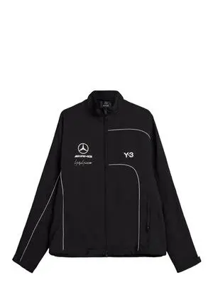 Y3 Classic Stand Collar Jacket With Mercedes Amg Logo - Black