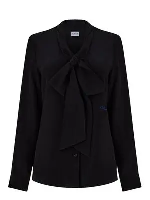 BURBERRY Burberry Long Sleeve Bowneck Shirt