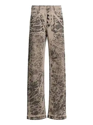 Rick Owens Geth Denim Mid Rise Baggy Jeans - No