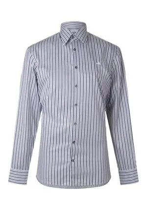 VIVIENNE WESTWOOD Verticalstripe Longsleeve Shirt - Gray