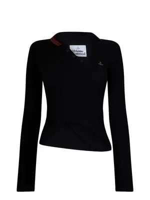 VIVIENNE WESTWOOD Longsleeve Knit Top - Black