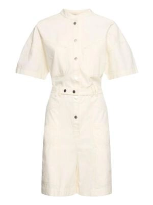 Isabel Marant Étoile Belted Jumpsuit Shorts - White