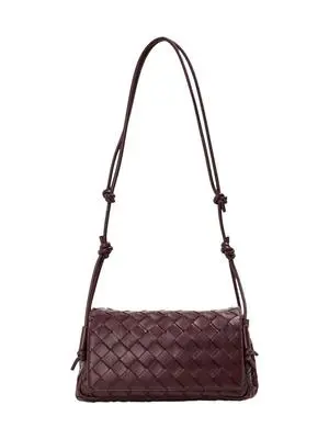 Bottega Veneta Bottega Veneta Woven Leather Mini Bag Black