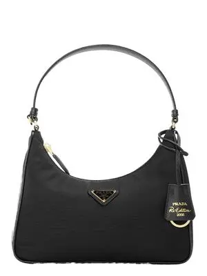 Prada Re-edition Nylon Shoulder Bag - Black