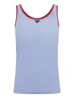 PRADA Prada Slim-Fit Striped Tank Top