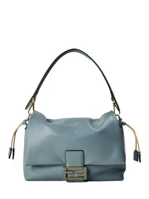 Fendi Casual Leather Shoulder Bag - Gray