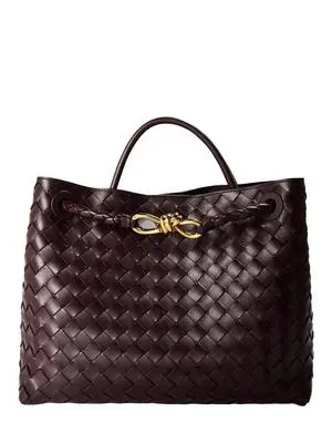 Bottega Veneta Woven Leather Tote Bag - Black