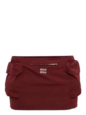 MIU MIU Miu Miu Cargo Mini Skirt