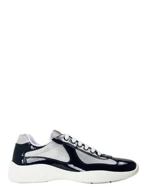 Prada Prada Americas Cup Leather Trainers No