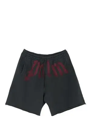 Palm Angels Elastic Waist Printed Shorts - No