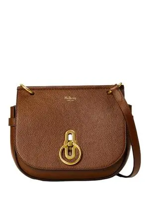 Mulberry Mulberry Leather Shoulder Crossbody Bag With Lock Buckle Brown