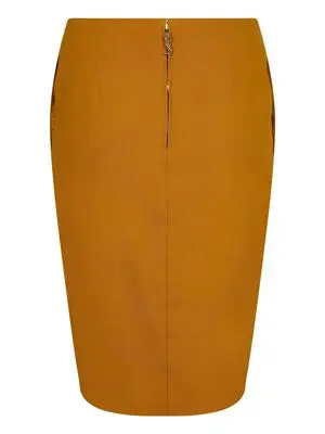 Saint Laurent Saint Laurent Crayon Stone Midi Skirt No