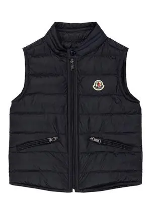 Moncler Logo Patch Vest - Black