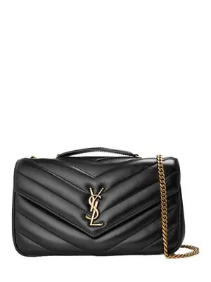 Saint Laurent Quilted Leather Shoulder Bag - Black