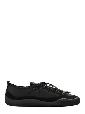 Prada Low-top Lace-up Sneakers - Black
