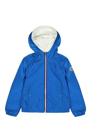 Moncler Hooded Windproof Zip-up Jacket - Blue