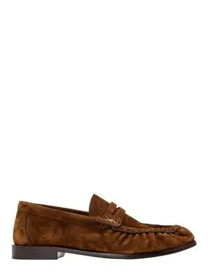 Saint Laurent Suede Loafers - Brown