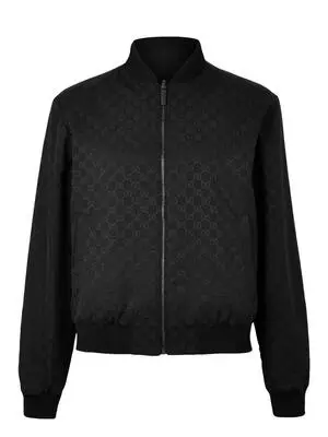 Gucci Monogram Bomber Jacket - Black