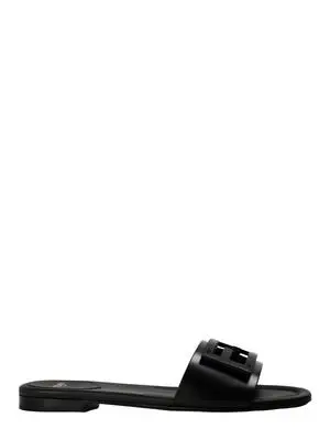 Prada Fendi Baguette Slide Sandals - Black